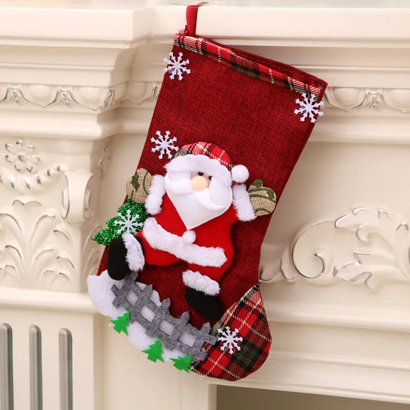 Bas De Noël En Jute | Chaussette de Noël – Chaussette De Noël